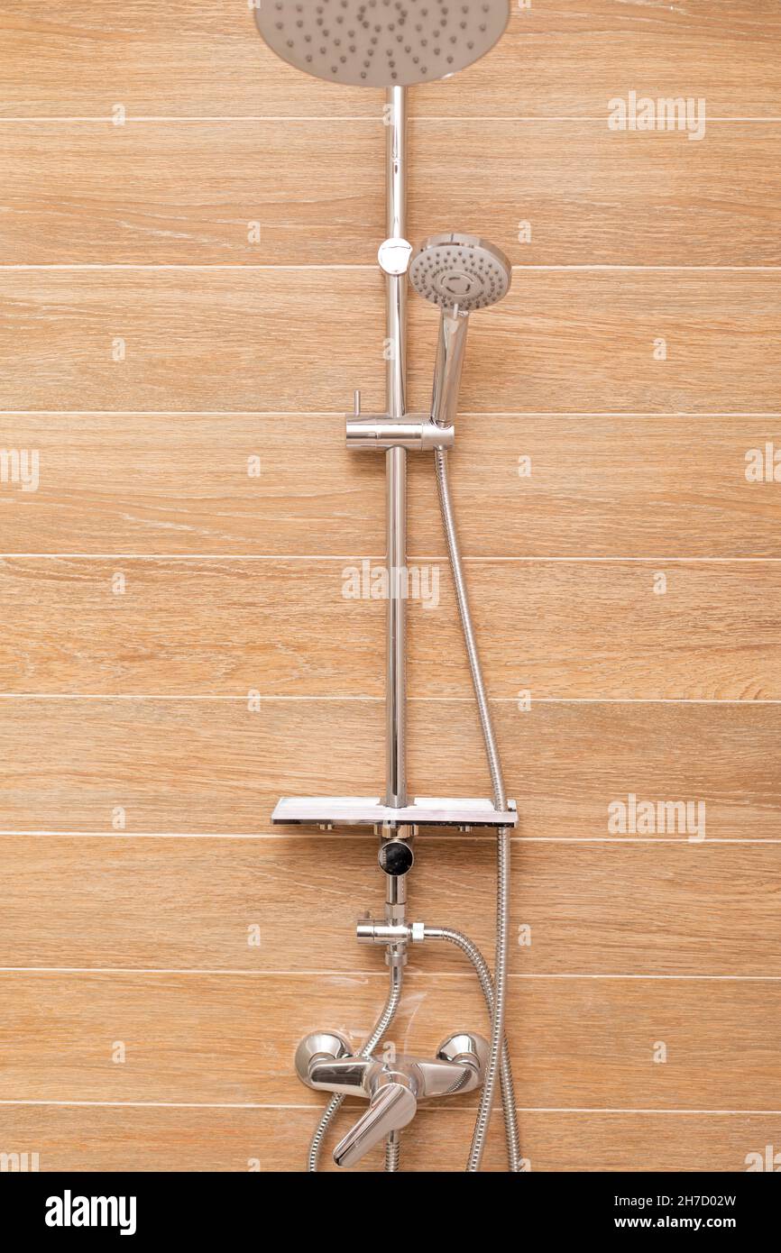 Picture of a shiny chrome water tap Stock Photo - Alamy