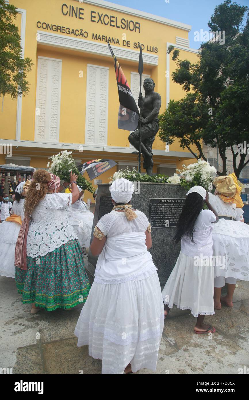 salvador, bahia, brazil - november 20, 2021: Candomble members and ...
