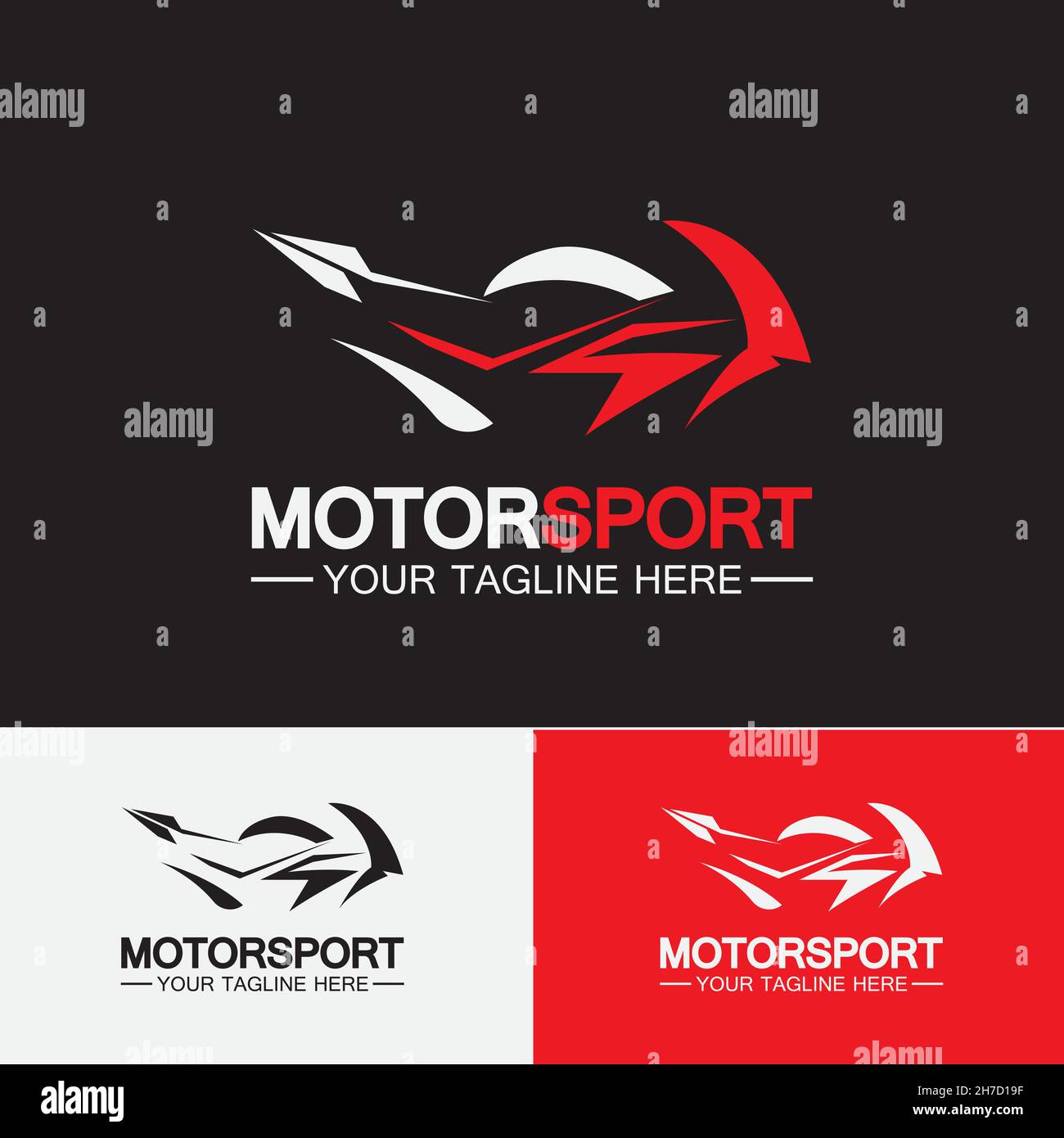 Motorcycle Sport Logo Symbol Vector illustration Design Template Stock ...