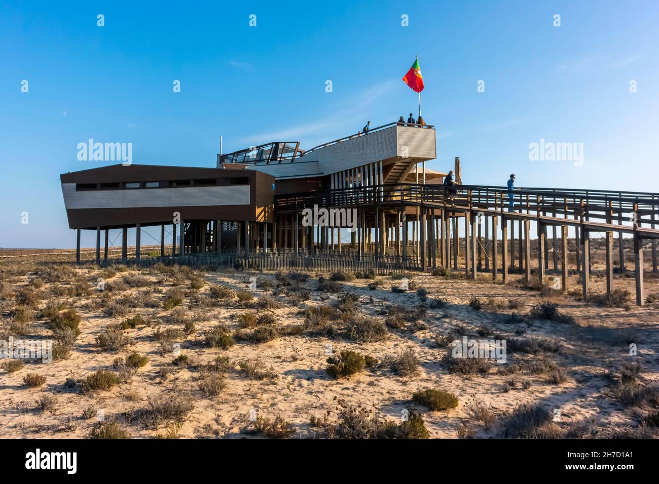 Almancil, Portugal, Wide Angle View, Building on Stilts, Beach Scenes ...
