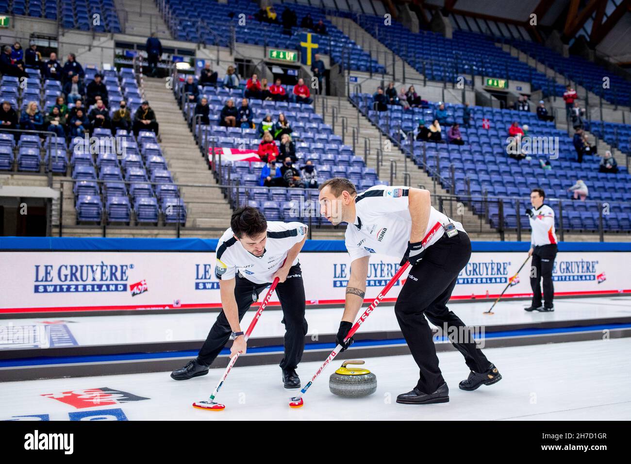 Oslo 20211120.European Championships in men's curling between Norway ...