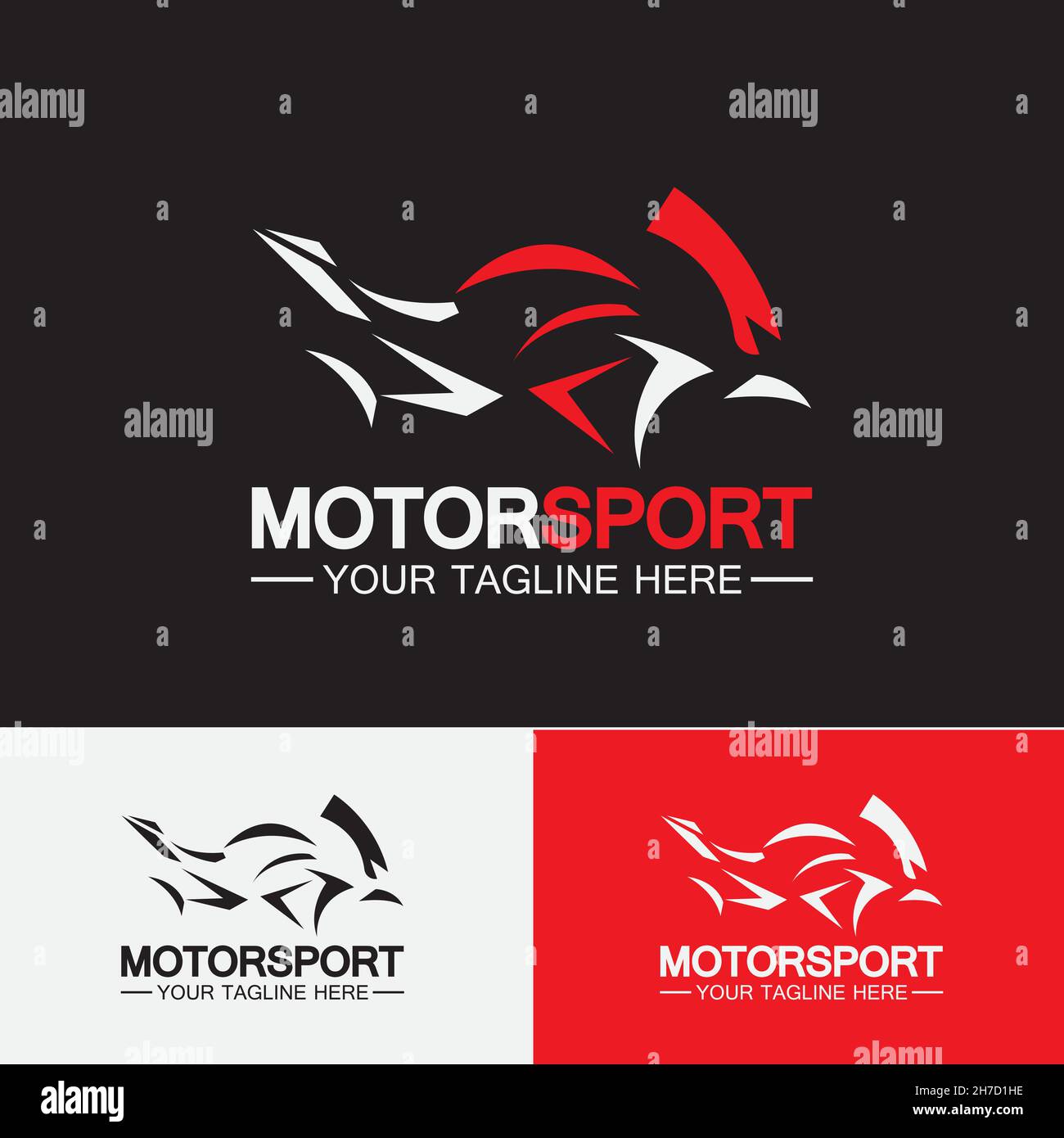 Motorcycle Sport Logo Symbol Vector illustration Design Template Stock ...