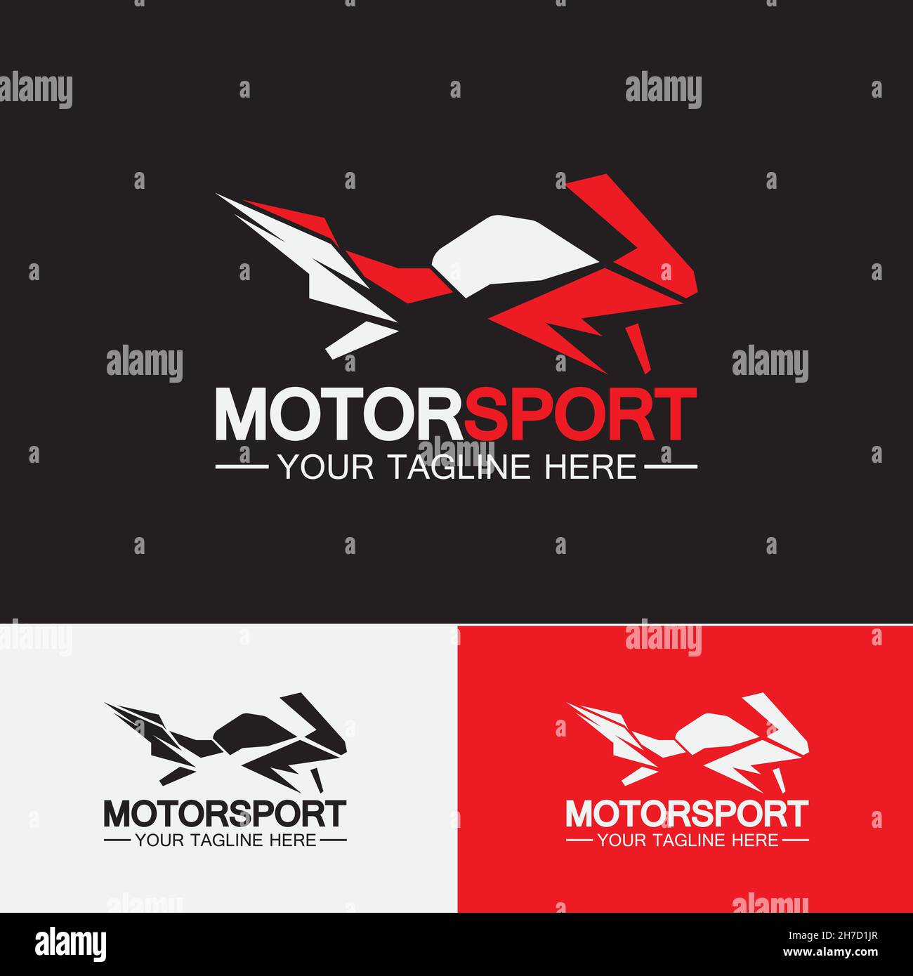 Motorcycle Sport Logo Symbol Vector illustration Design Template Stock ...