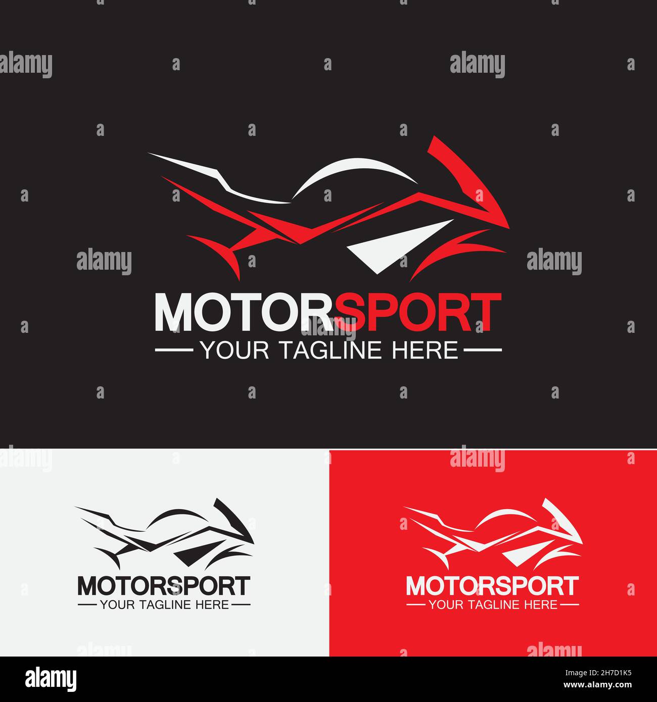 Motorcycle Sport Logo Symbol Vector illustration Design Template Stock ...