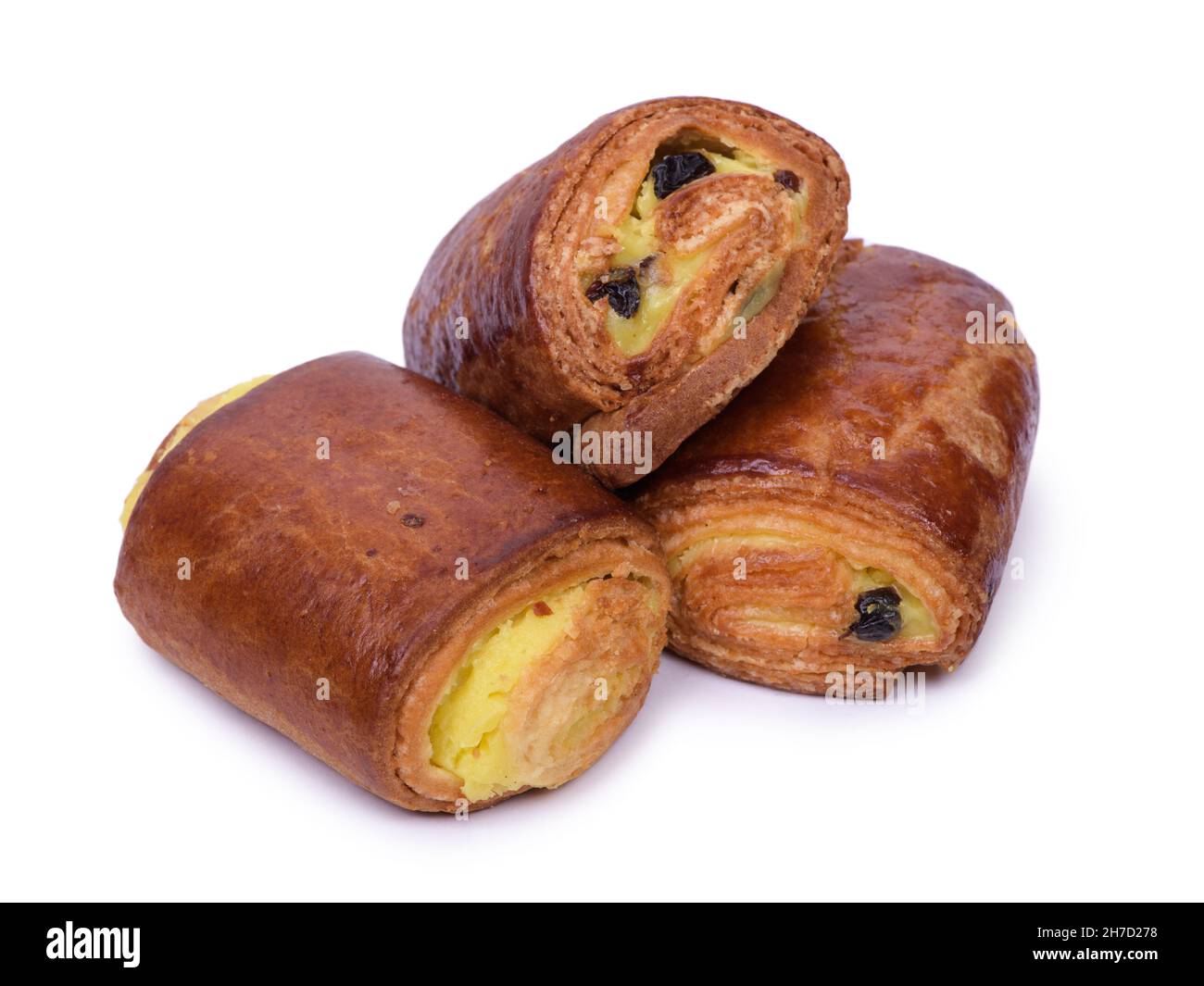 Pastry buns with stuffing isolated on white background Stock Photo - Alamy