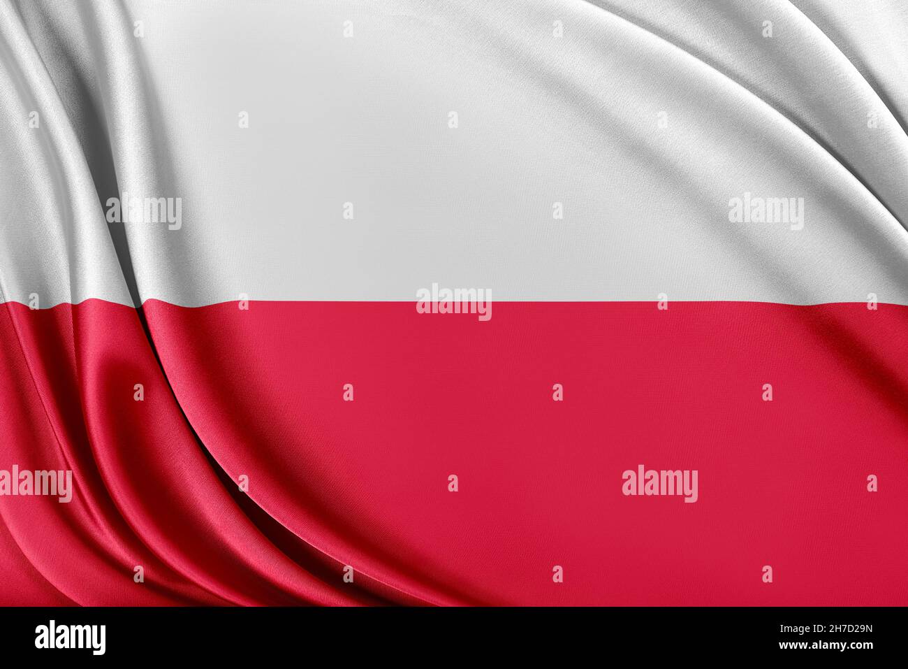 Flag of poland flying hi-res stock photography and images - Alamy
