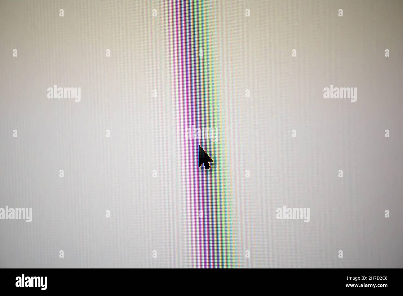 Mouse cursor on LCD RGB matrix of display, macro shot Stock Photo - Alamy