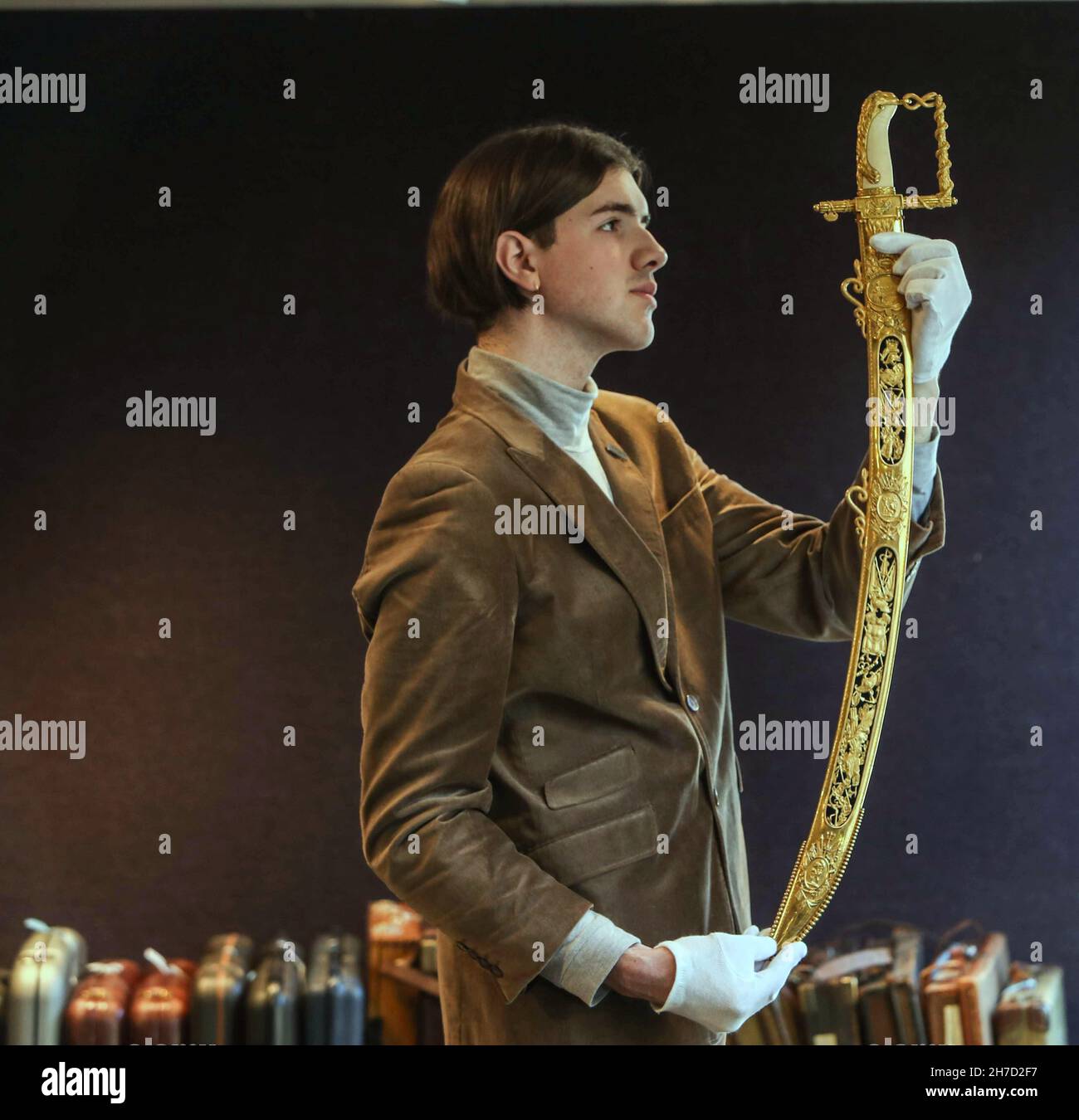 Trafalgar battkle sword hi-res stock photography and images - Alamy