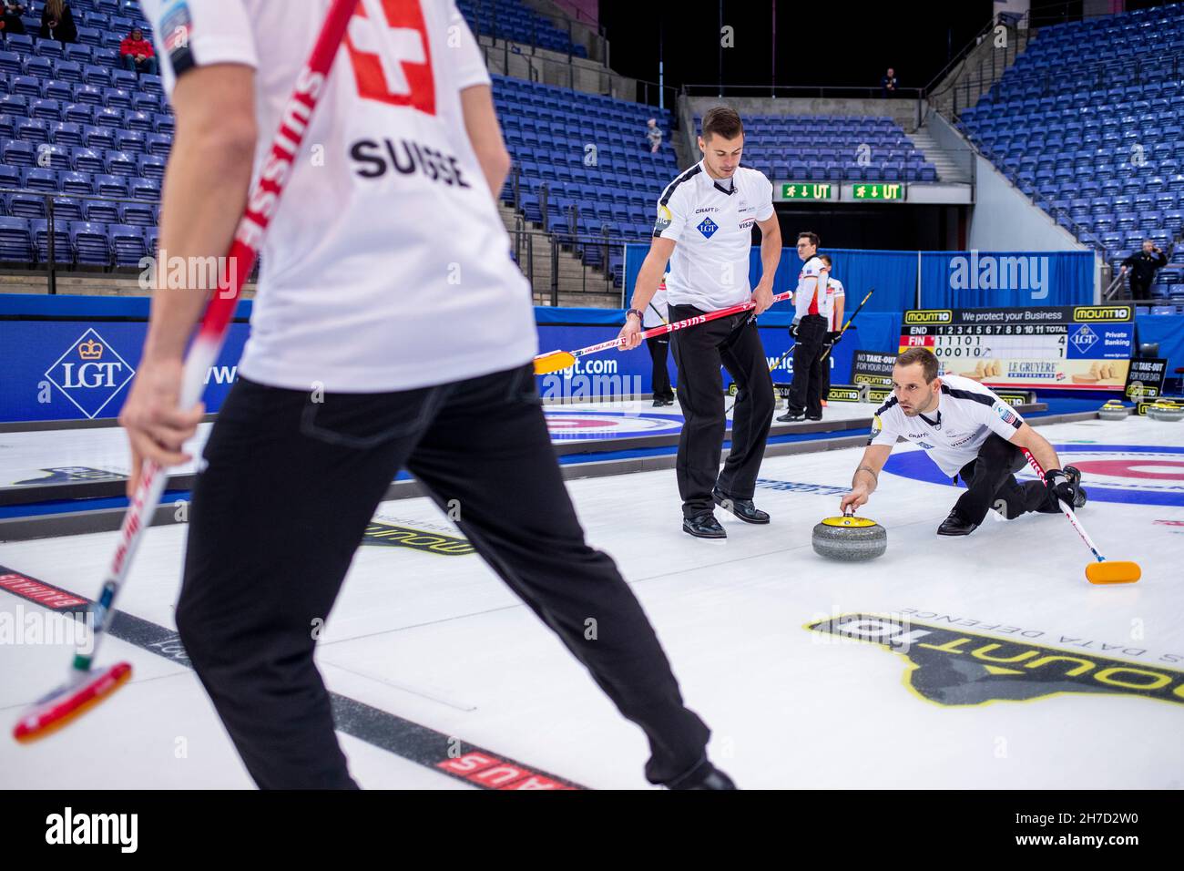 Lillehammer 20211120.European Championships in men's curling between ...