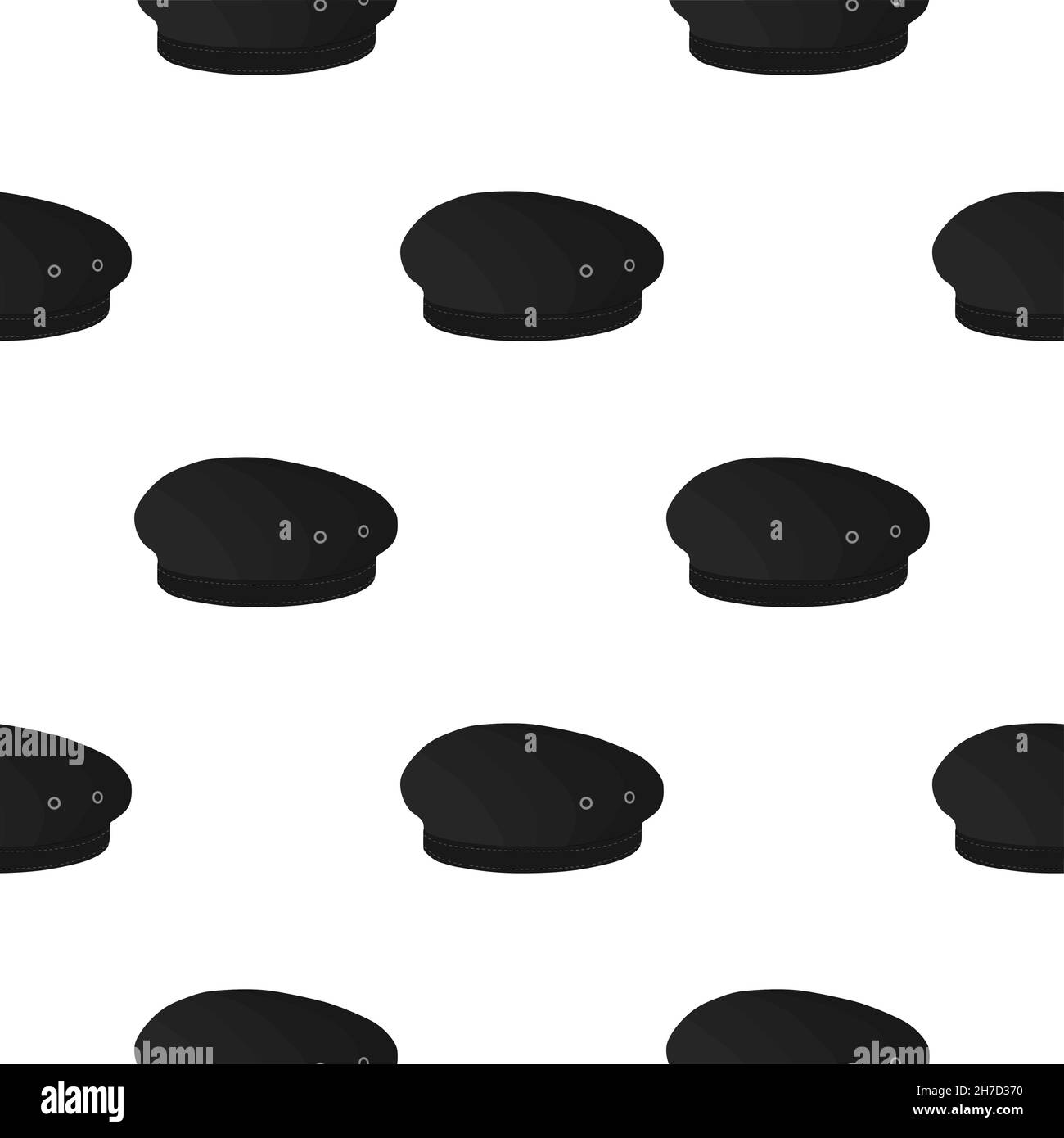 Illustration on theme colored pattern hats beret, beautiful caps in ...