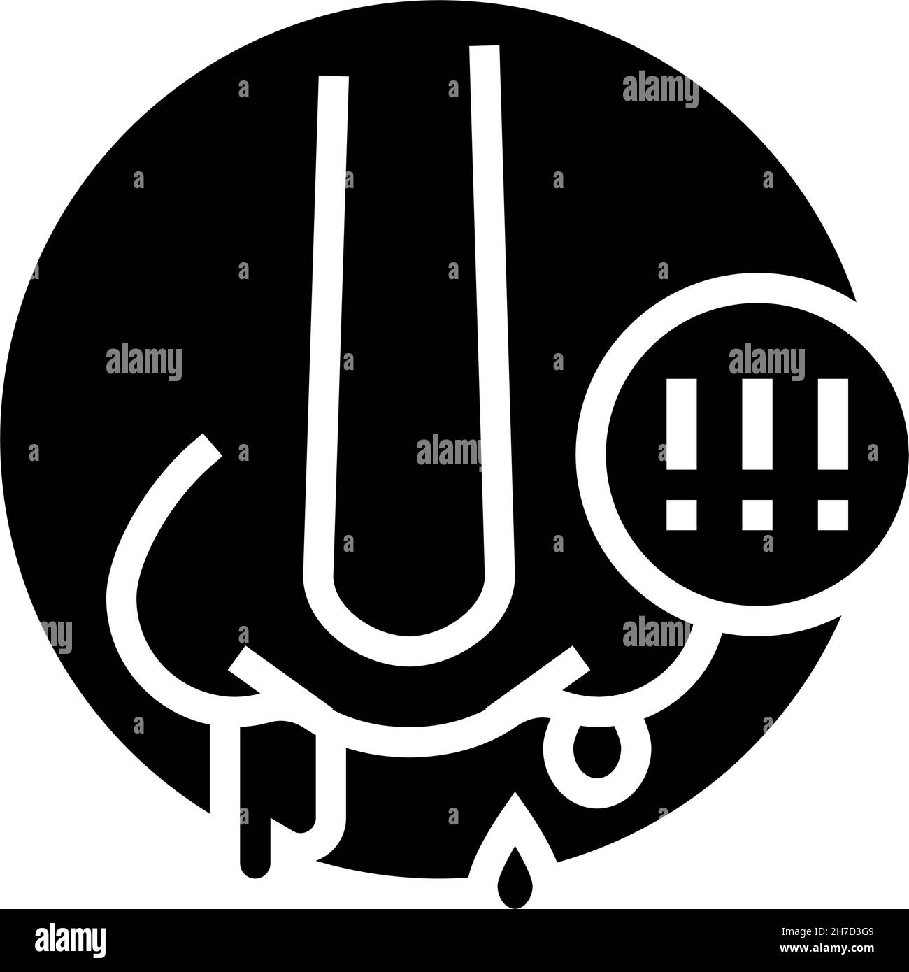 nosebleeds nose bleeding glyph icon vector illustration Stock Vector Image & Art - Alamy