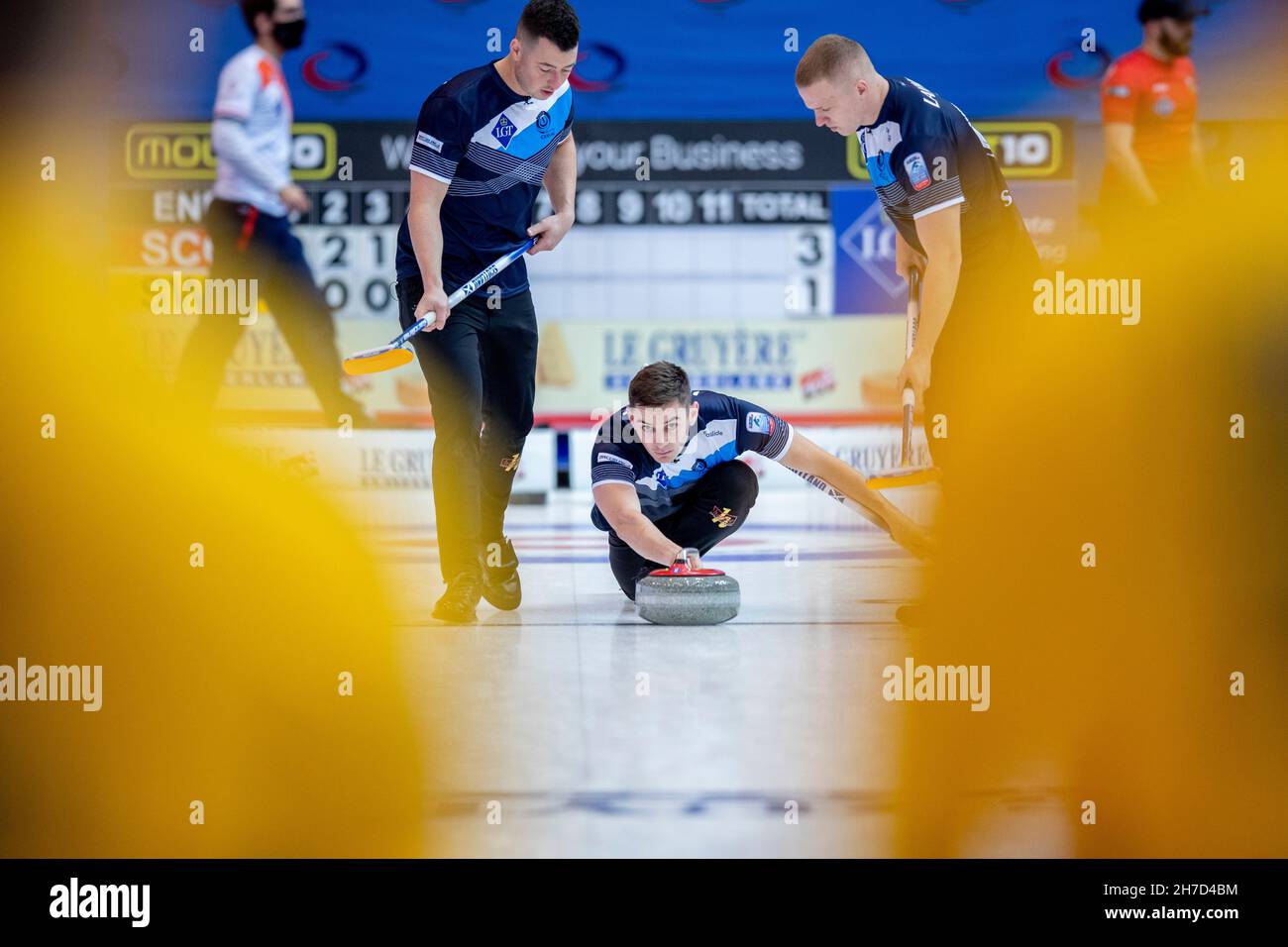Lillehammer 20211120.European Championships in men's curling between ...