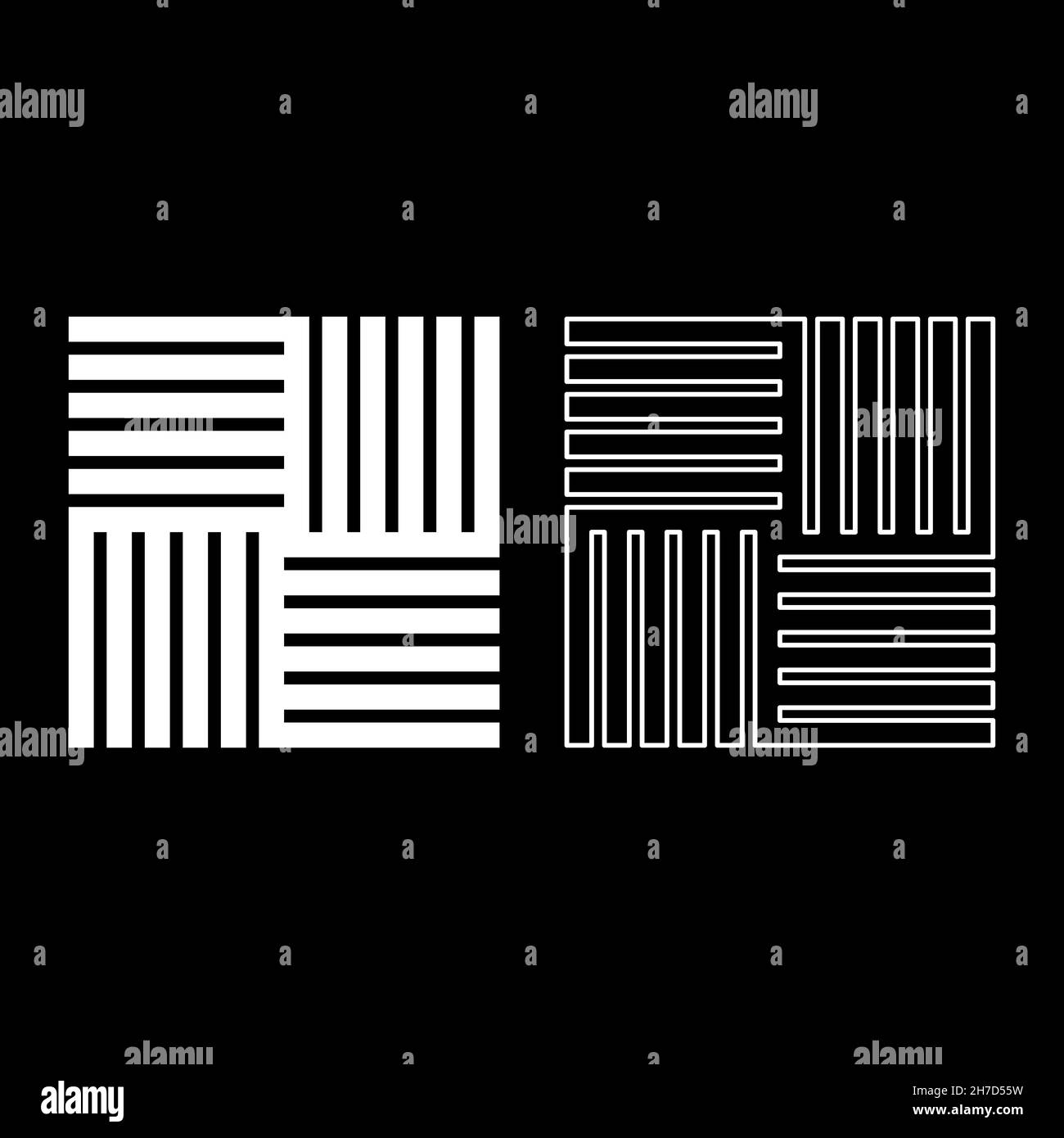 Tile square shape parquet wood floor material laminate plank panel icon ...