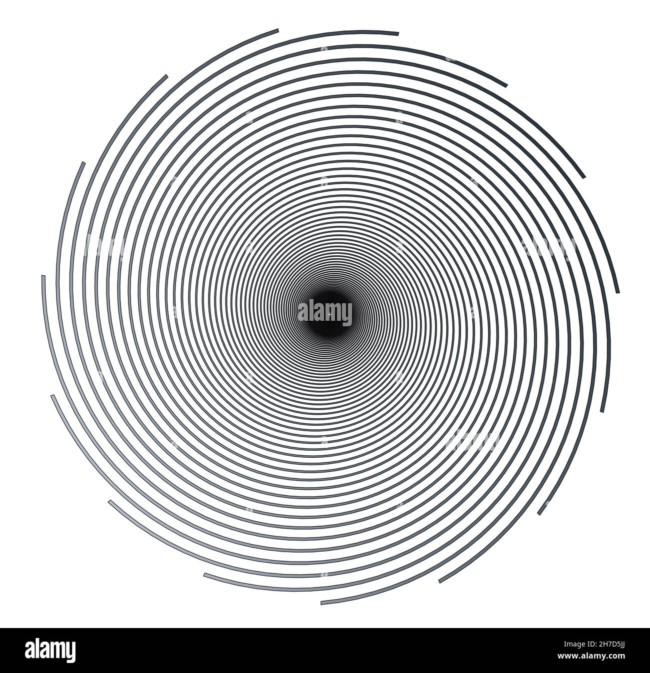 Black hole spiral shape isolated over white background Stock Photo - Alamy