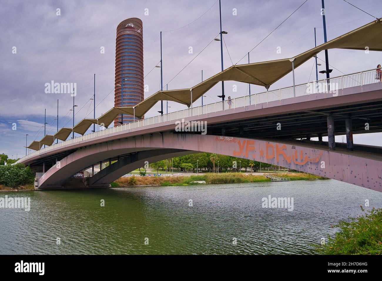 View of a bridge in Seville, Spain. Travel destination Stock Photo - Alamy