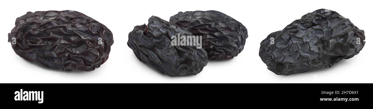 Yellow raisins isolated on white background with clipping path and full ...