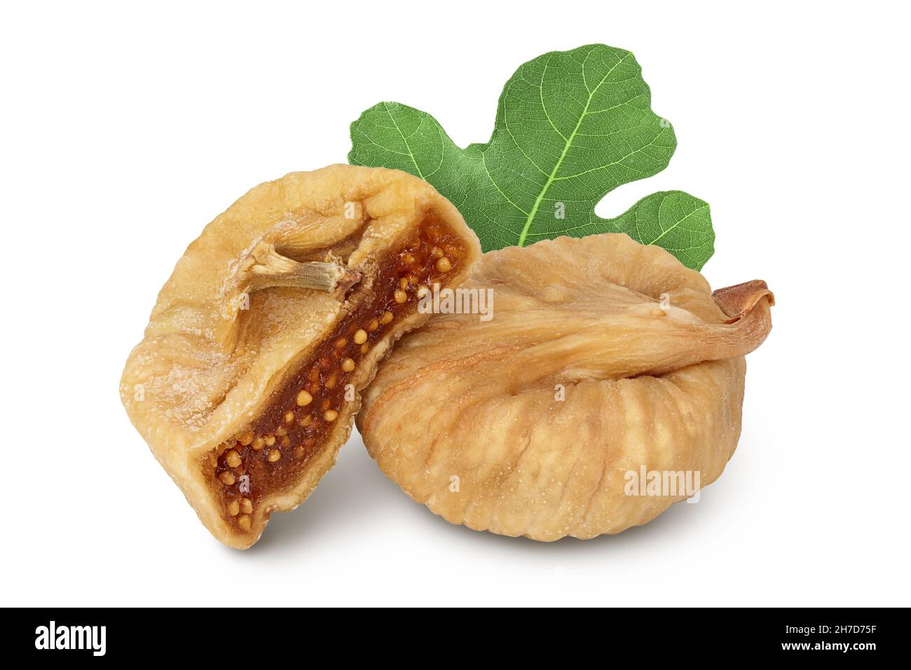 dried fig isolated on white background with clipping path and full ...