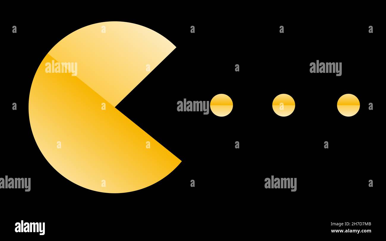 Pac man eating hi-res stock photography and images - Alamy