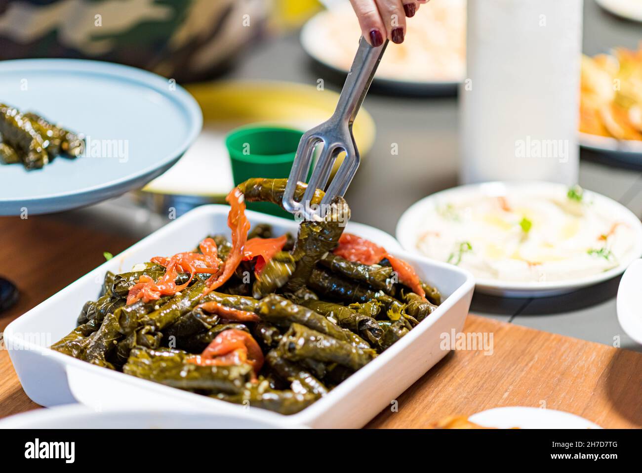 Dolma dolmades stuffed grape hi-res stock photography and images - Alamy