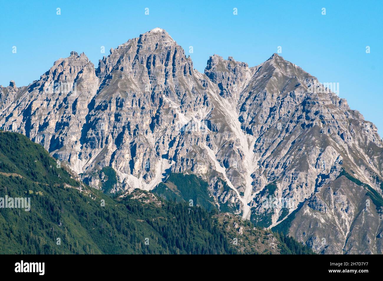 The summit of Elfer mountain, Neustift im Stubaital, Tirol, Austria ...