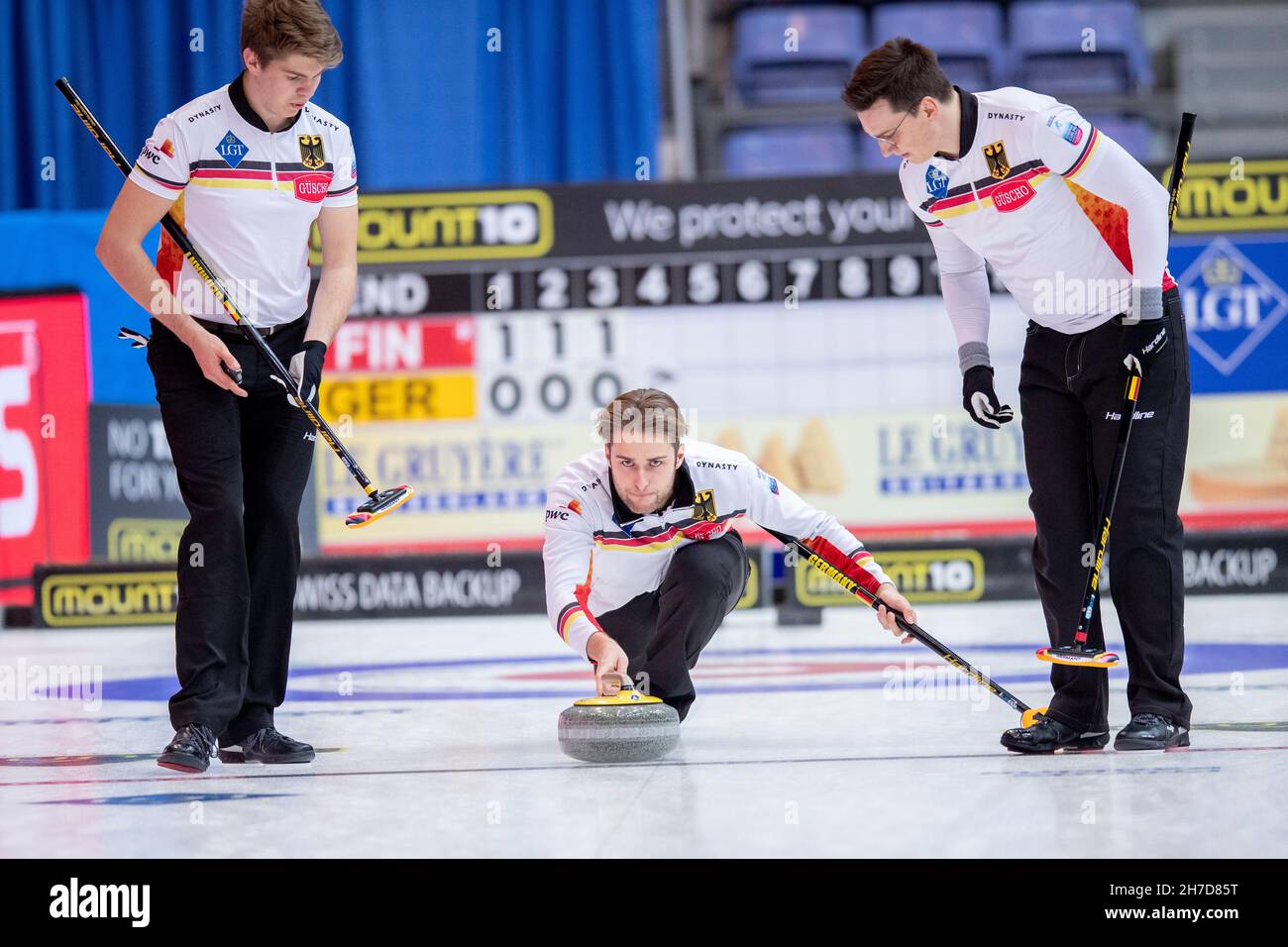 Lillehammer 20211120.European Championships in men's curling between ...