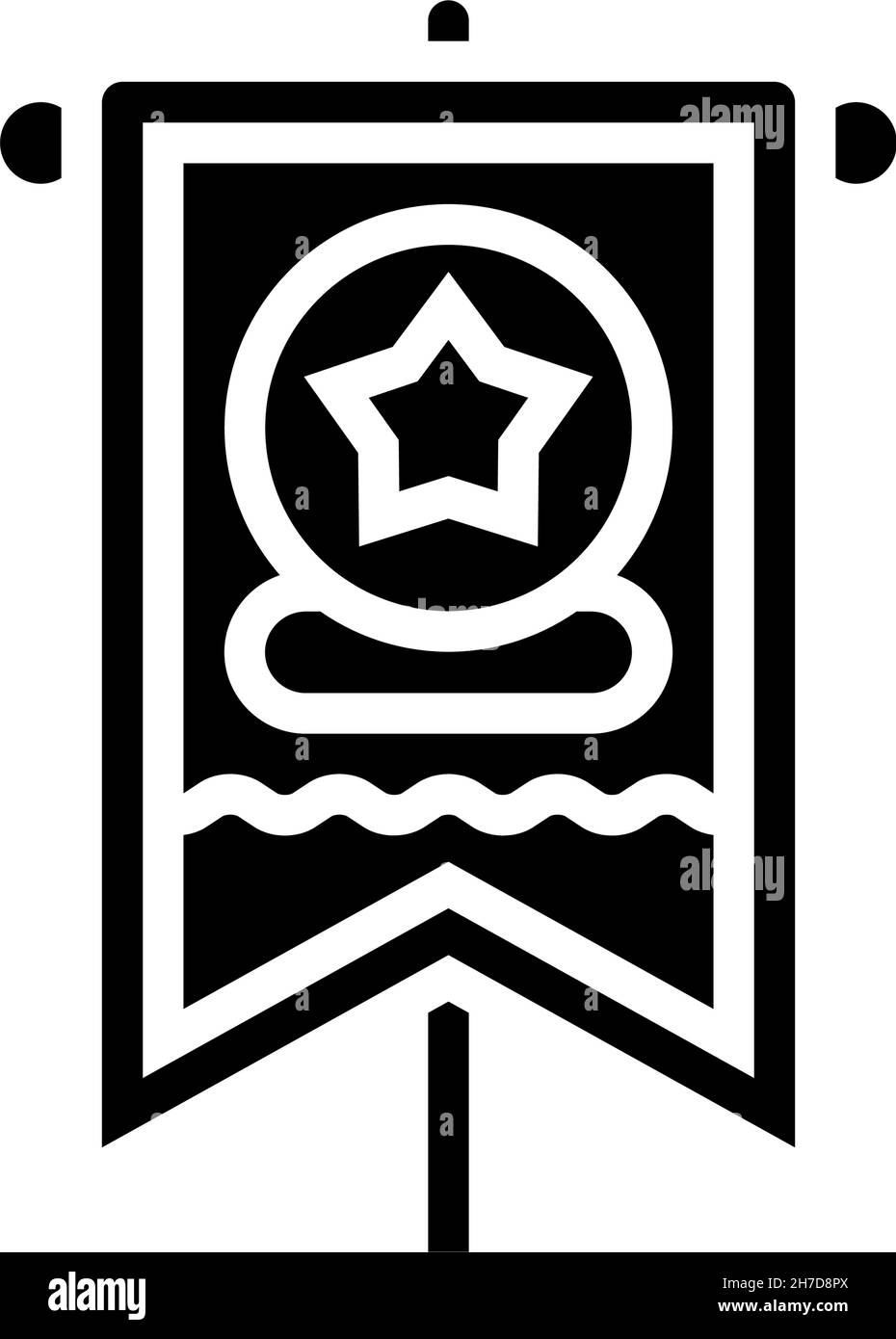 Marching parade flag Cut Out Stock Images & Pictures - Alamy