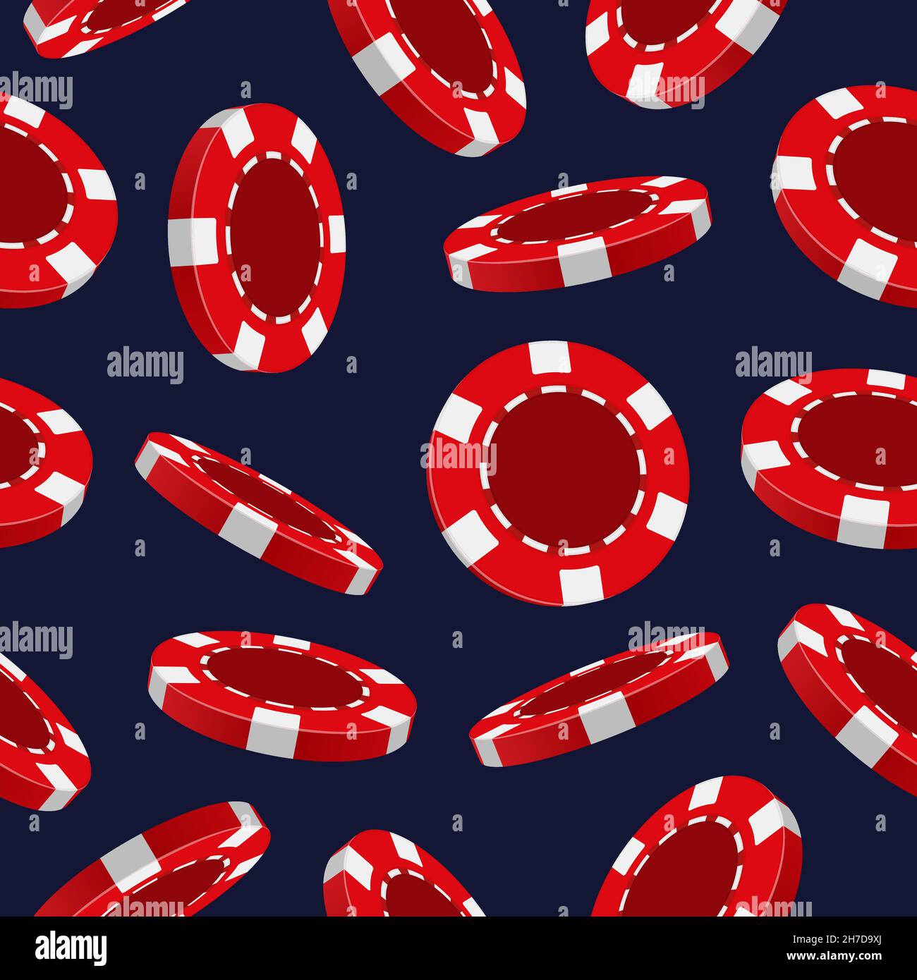 Casino pattern. Token collection gaming items coins for casino players ...