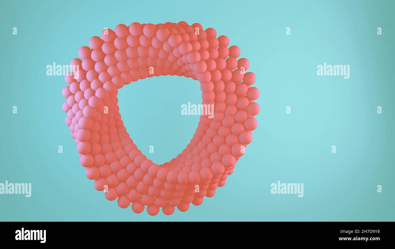 3D illustration composed of spheres Stock Photo - Alamy