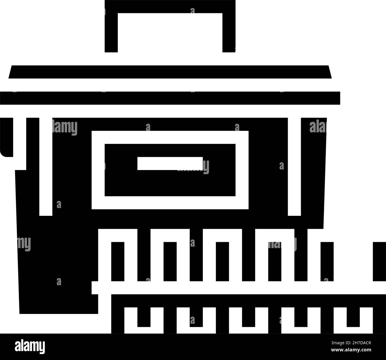 ammo box glyph icon vector illustration Stock Vector Image & Art - Alamy