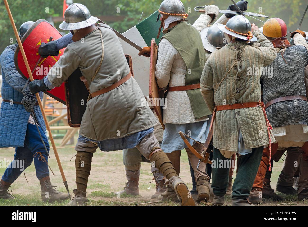 Italy, Lombardy, Battle Reenactment, Medieval Soldier Stock Photo - Alamy