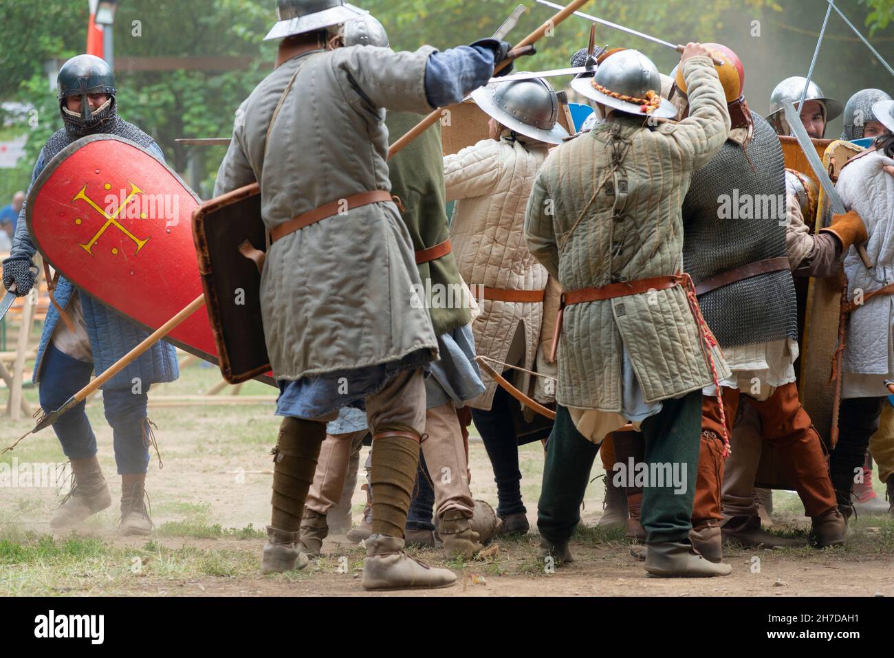 Italy, Lombardy, Battle Reenactment, Medieval Soldier Stock Photo - Alamy