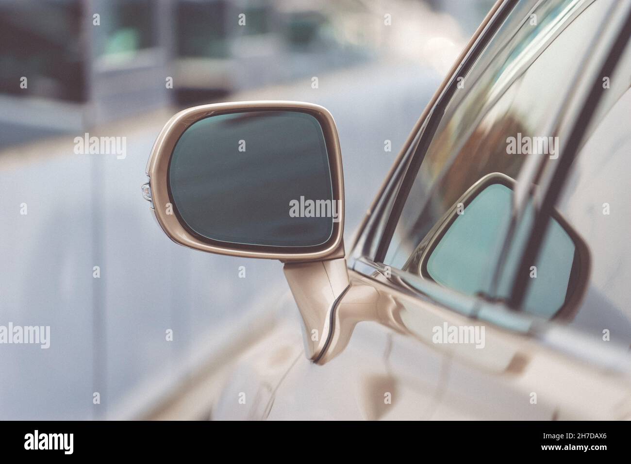 Background with car part and car mirror Stock Photo - Alamy