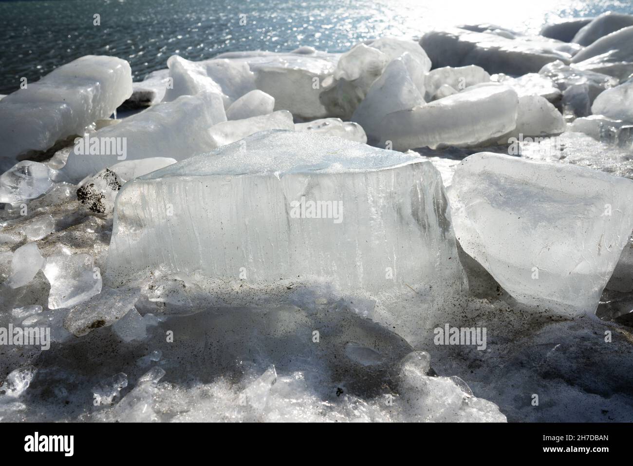 Natural background with chunks of shiny sea ice Stock Photo - Alamy