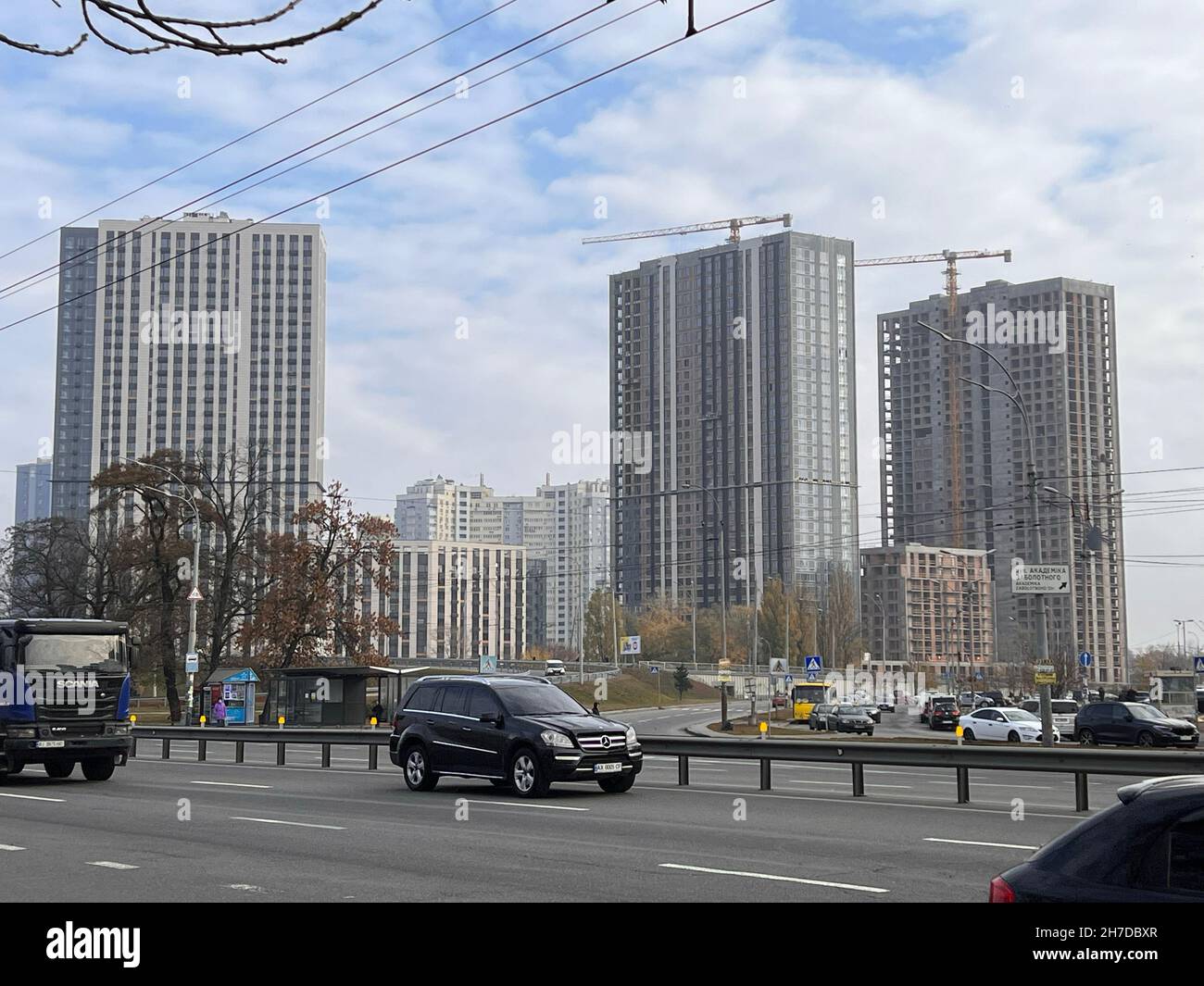 Modern high rise buildings in Kiev, Ukraine Stock Photo - Alamy