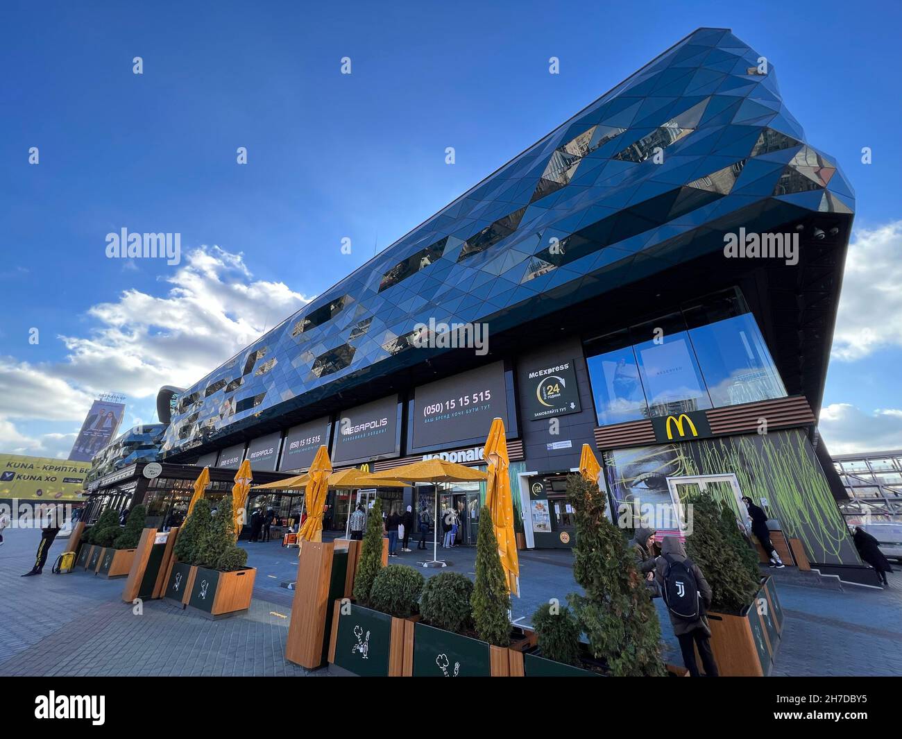 Exterior of Ocean Plaza shopping mall, with 400 shops in the city of ...