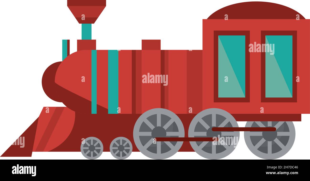 red train locomotive Stock Vector Image & Art - Alamy