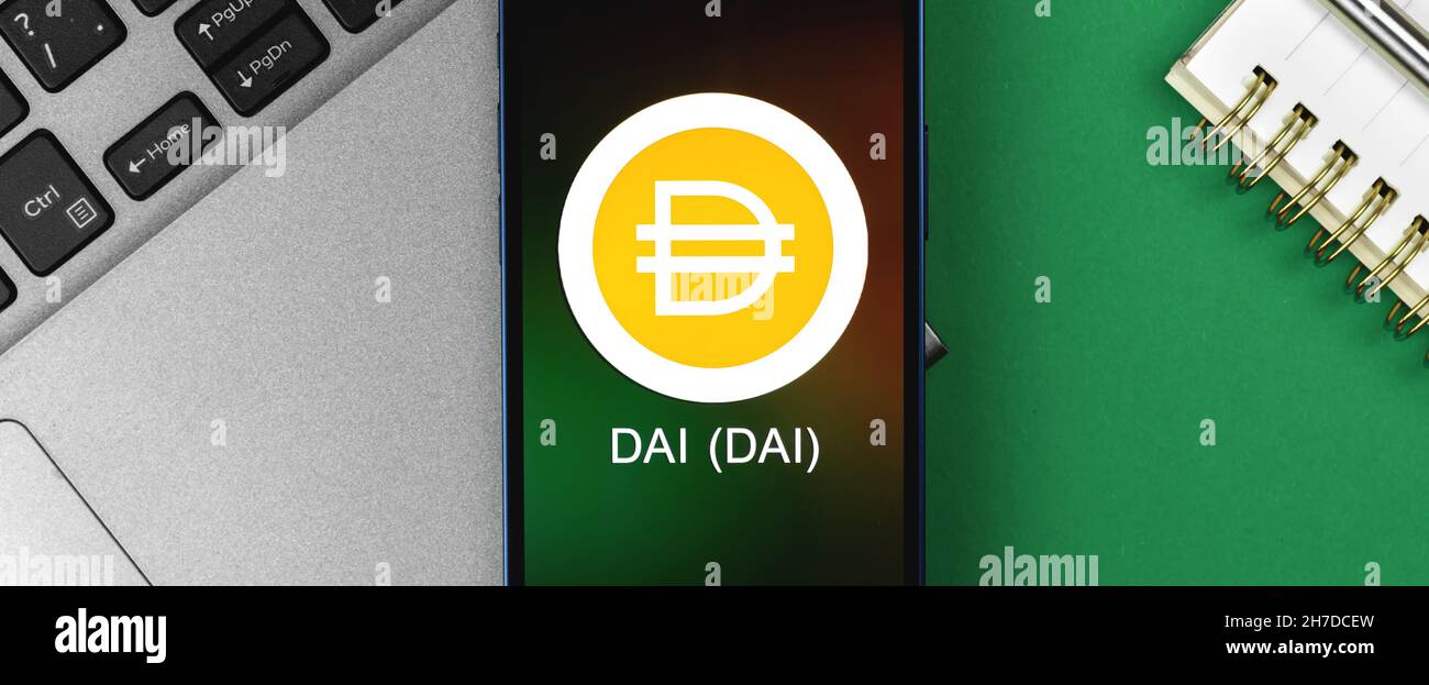 DAI symbol. Trade with cryptocurrency, digital and virtual money ...