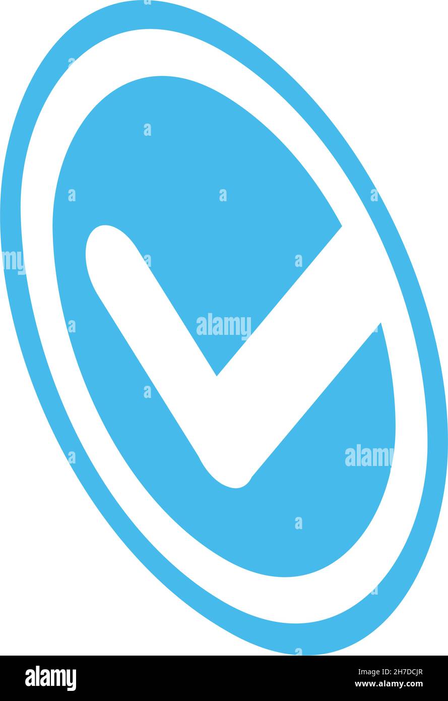 check symbol blue Stock Vector Image & Art - Alamy