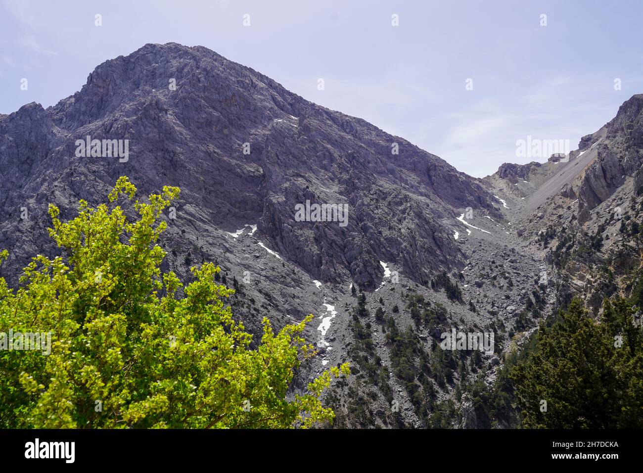 Cretan White Mountains National Park, Crete, Greece. A gorge of ...