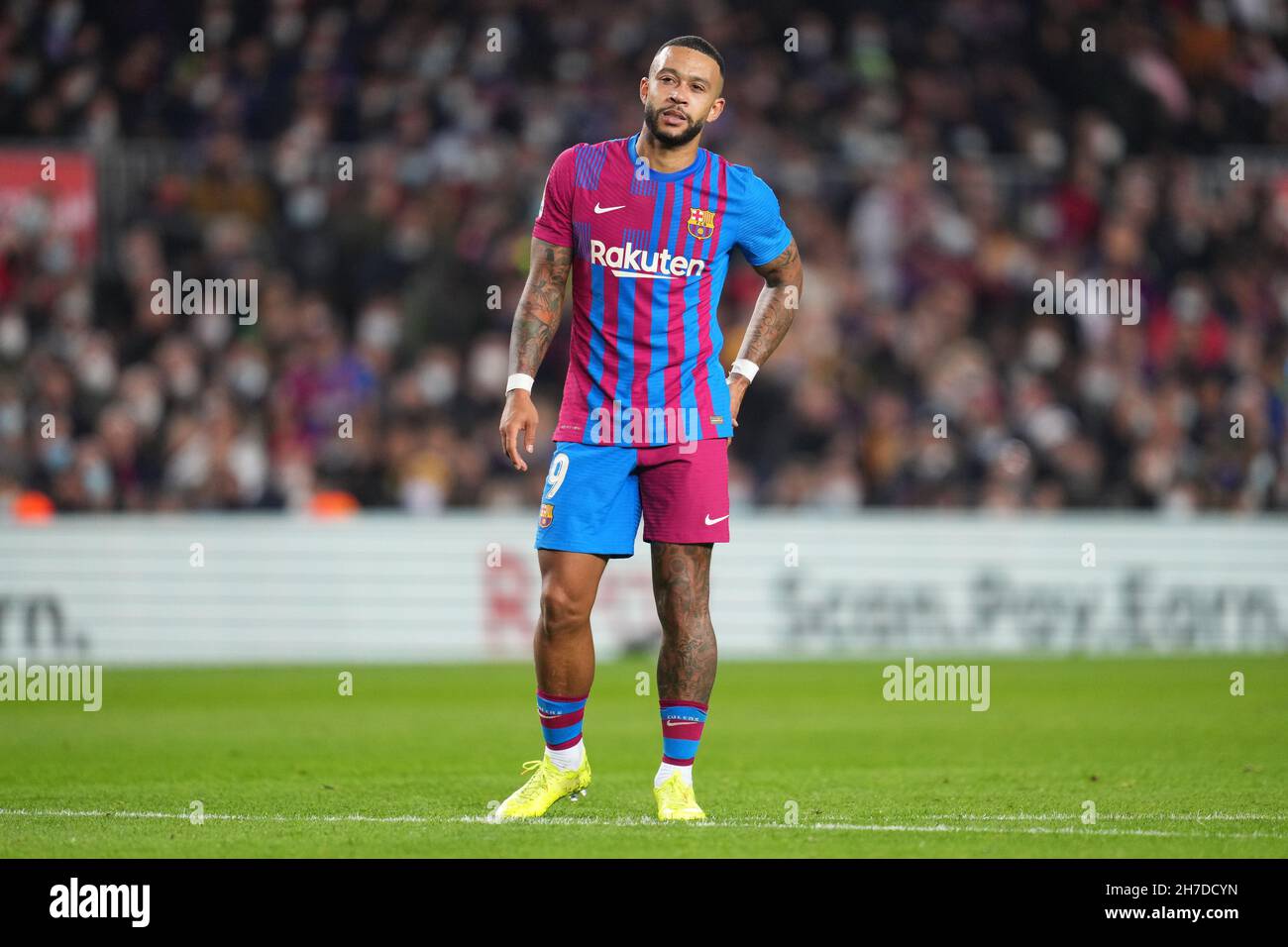 Memphis Depay of FC Barcelona during the La Liga match between FC ...