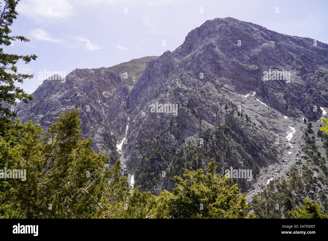 Cretan White Mountains National Park, Crete, Greece. A gorge of ...