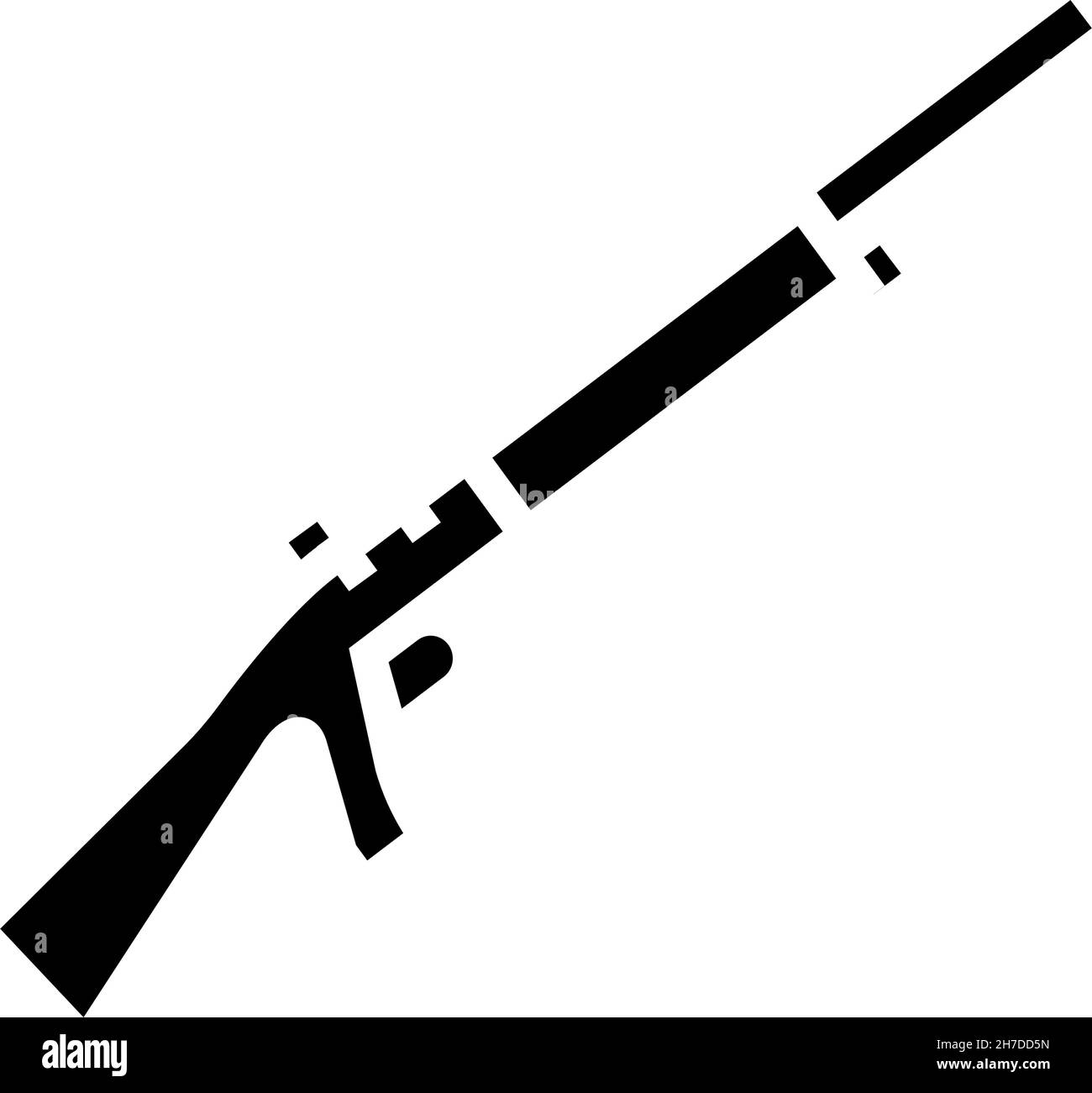 shotgun weapon glyph icon vector illustration Stock Vector Image & Art ...