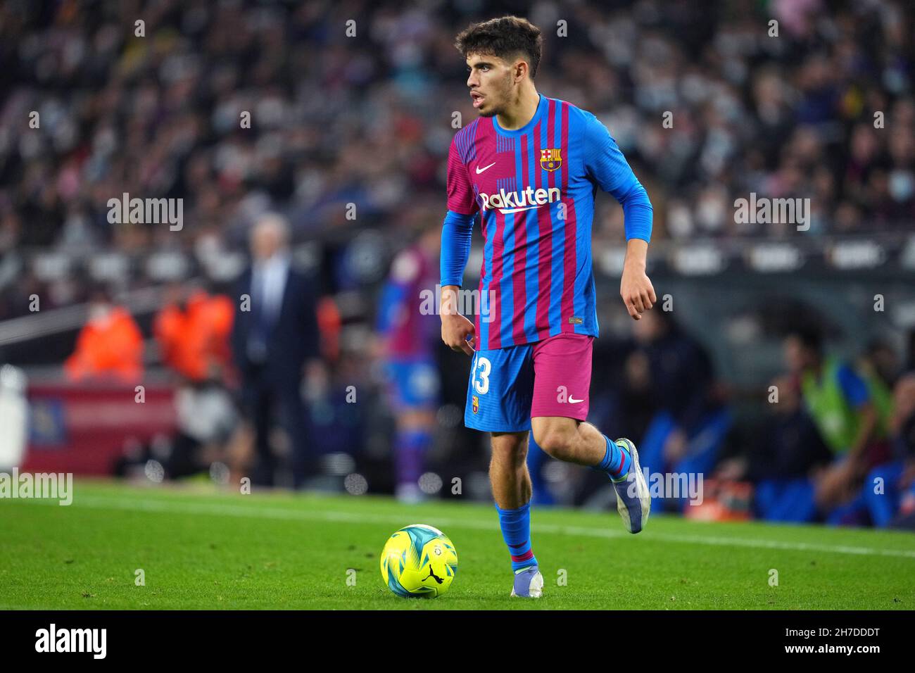Ez Abde of FC Barcelona during the La Liga match between FC Barcelona ...