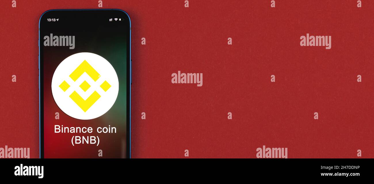 Binance coin, BNB symbol. Trade with cryptocurrency, digital and ...