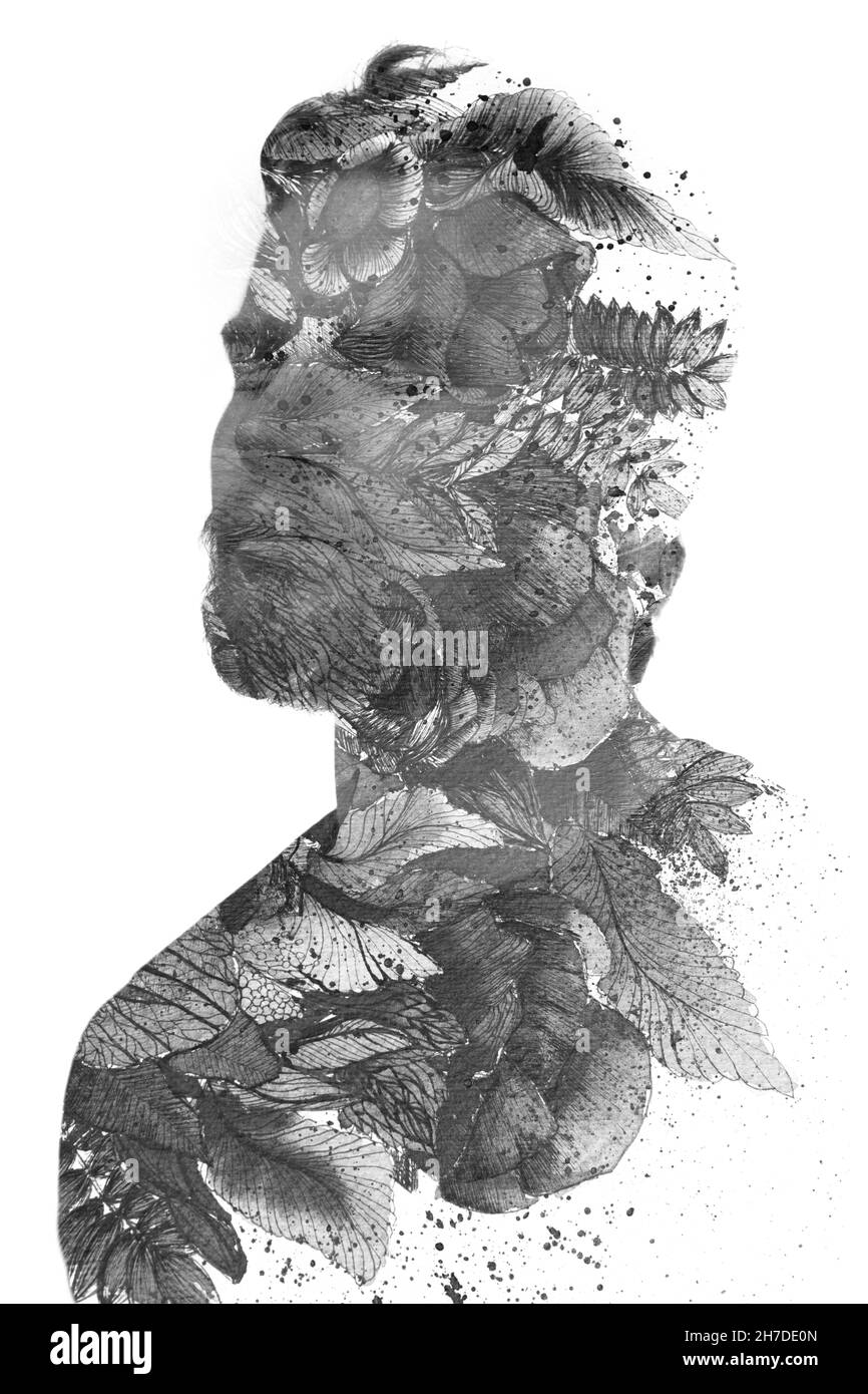 Dramatic collage Black and White Stock Photos & Images - Alamy