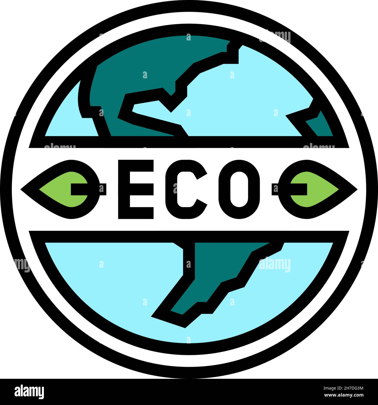 eco clean cosmetic color icon vector illustration Stock Vector Image ...