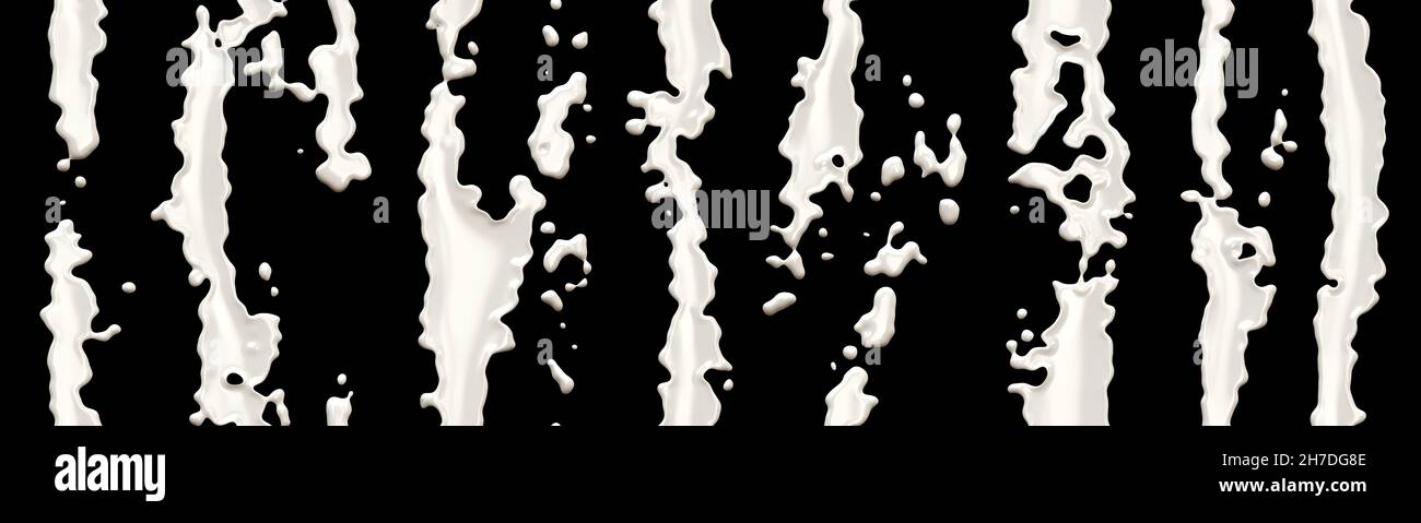 Colorful water splash isolated over a white/black background. (Tiles ...