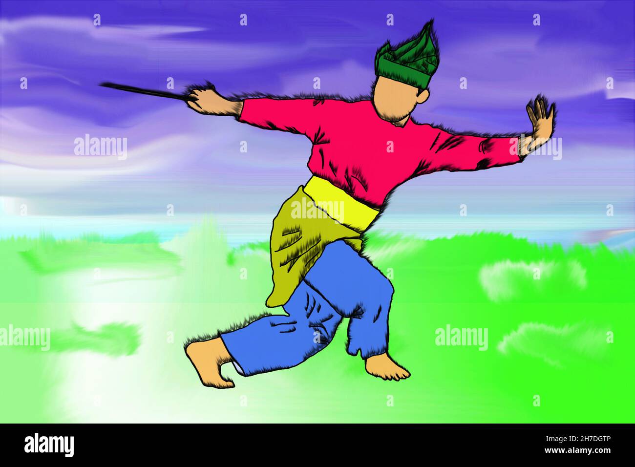 peninsular martial art - malay silat Stock Photo - Alamy
