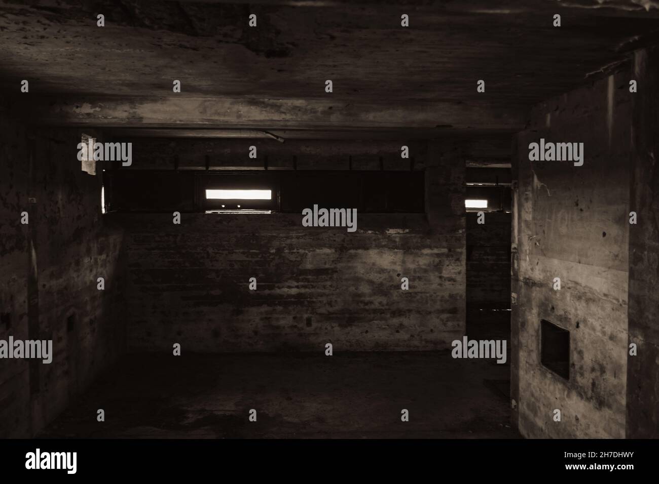 empty fortified room in fort mcnabs Stock Photo - Alamy