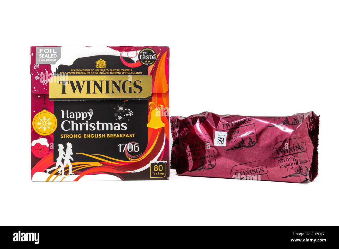 Twinings Strong English Breakfast 80 Tea Bags Stock Photo - Alamy